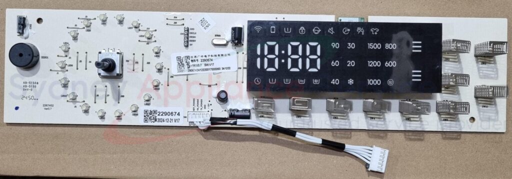 HISENSE WASHING MACHINE DISPLAY PANEL PART WITH WIFI MODULE - K2290674 ...
